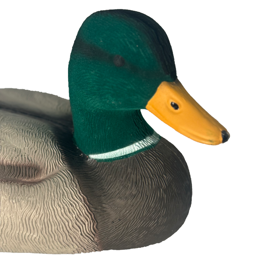 Super Blocks Flocked Head Mallard Floaters - 12 pack – Decoy Central